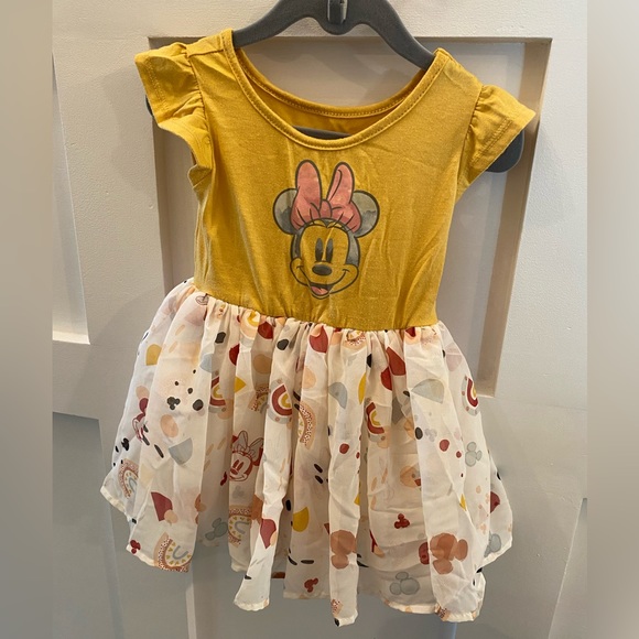Disney | Dresses | Disney Minnie Yellow Twirl Tutu Dress | Poshmark